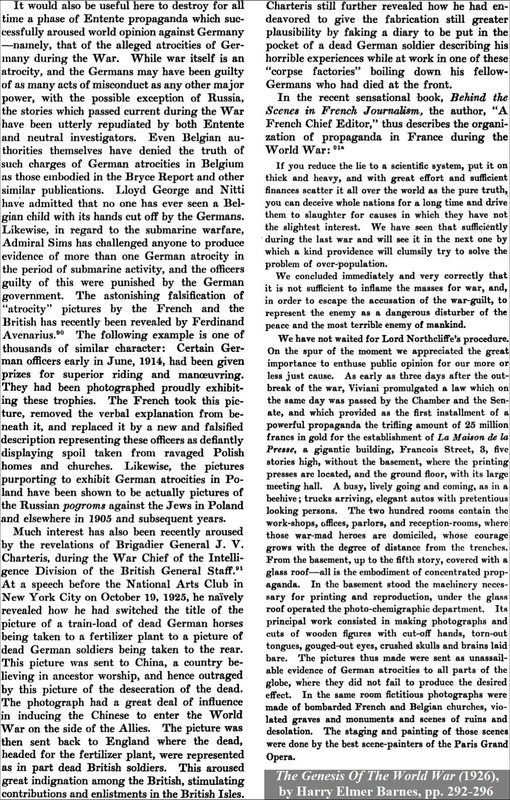 WW1 The Genesis of the World War 1926 Corpse Factory Story Charteris ...