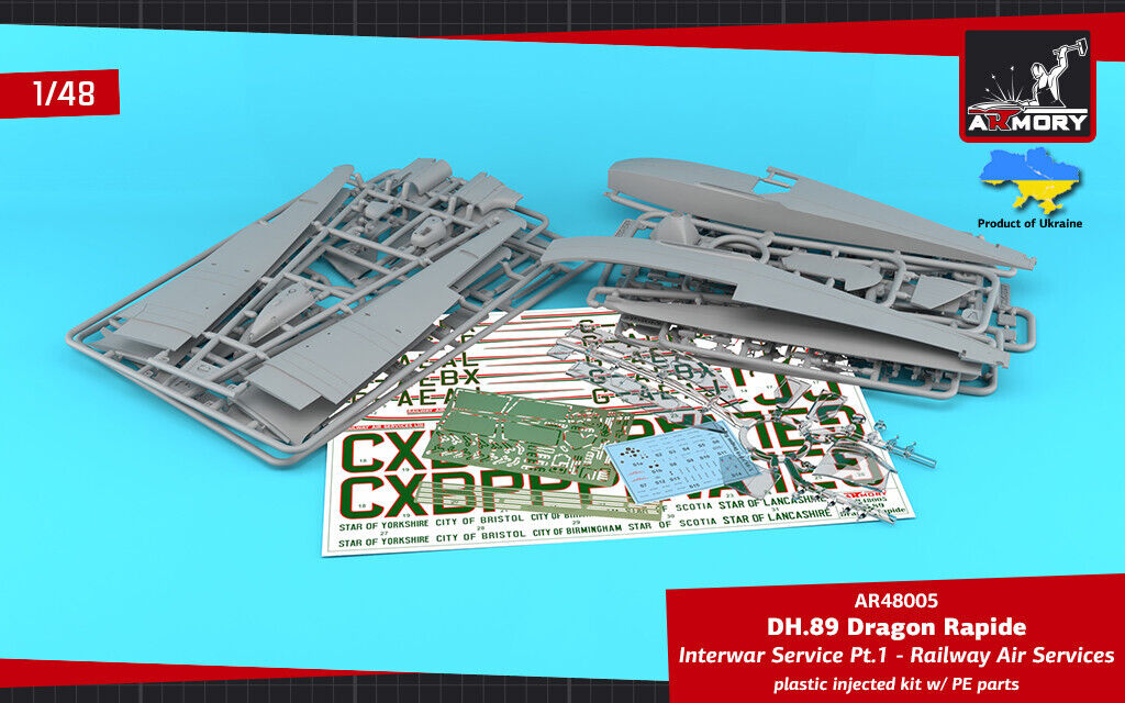 1/48 - de Havilland DH.89 Dragon Rapide/Dominie by Armory Models Group ...