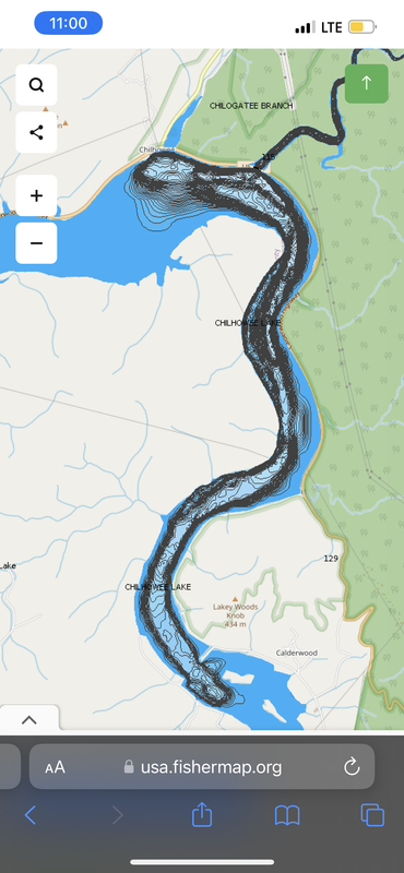 Online Water Depth Maps ~ - General Bass Fishing Forum - Bass Fishing ...