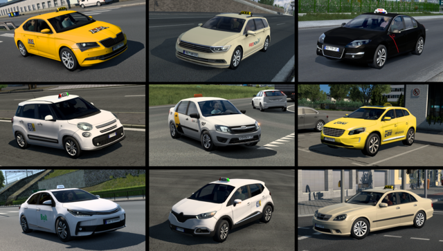 Taxicabs AI pack by Egon - SCS Software
