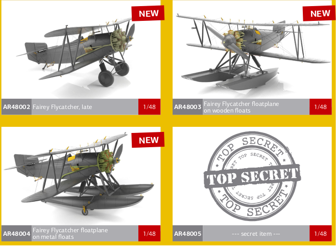 1/48 - Fairey Flycatcher (early, late & floatplane) by Armory Models ...