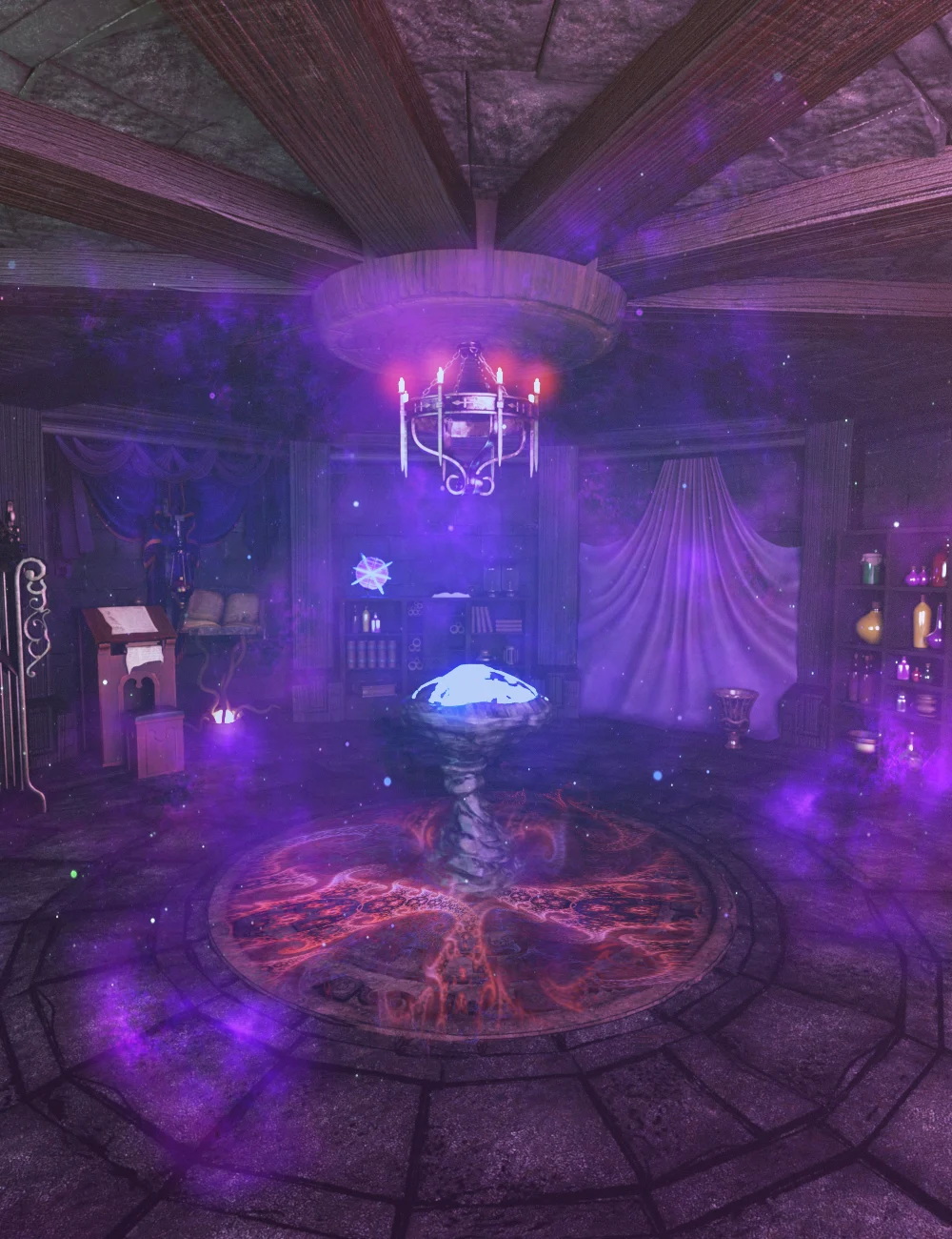 (FILLED 2022-01-08) Wizard's Room - Free Daz 3D Models