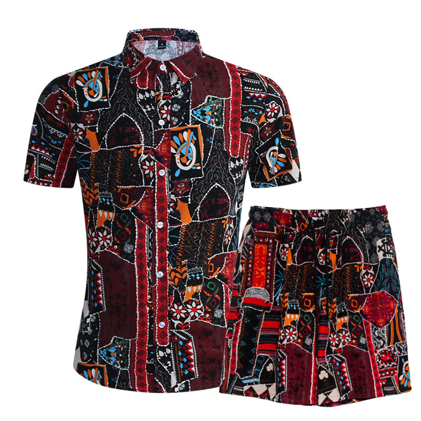 men hawaiian shirts and shorts set — Postimages