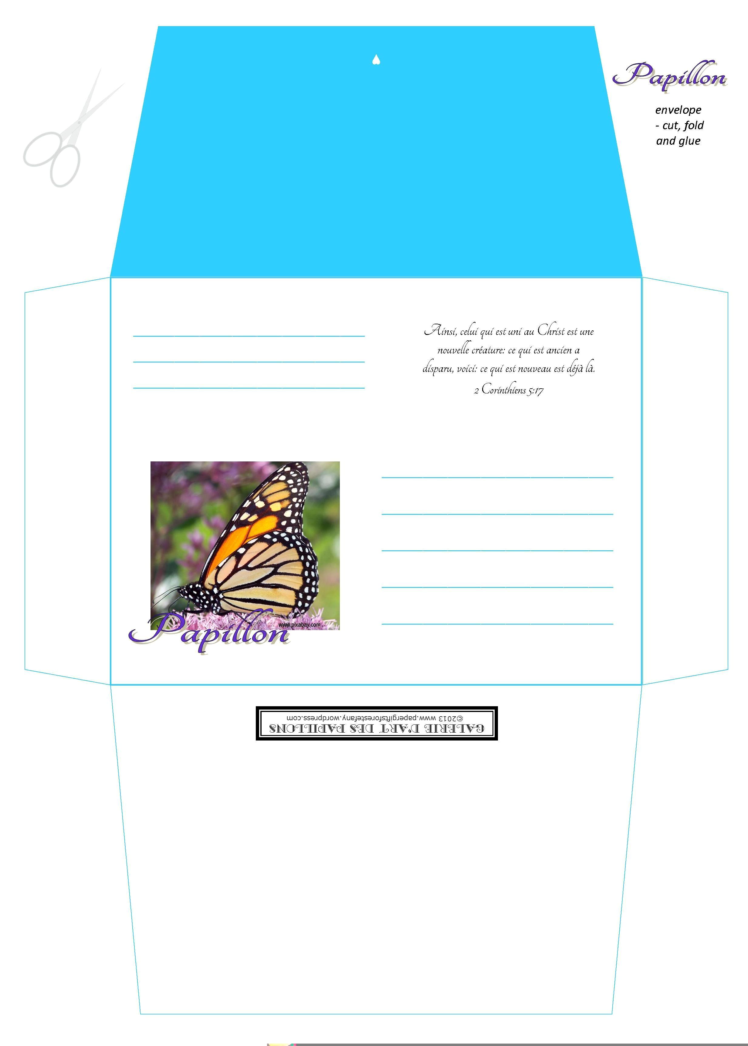 PGFE FRENCH Butterfly Envelope A4 — Postimages