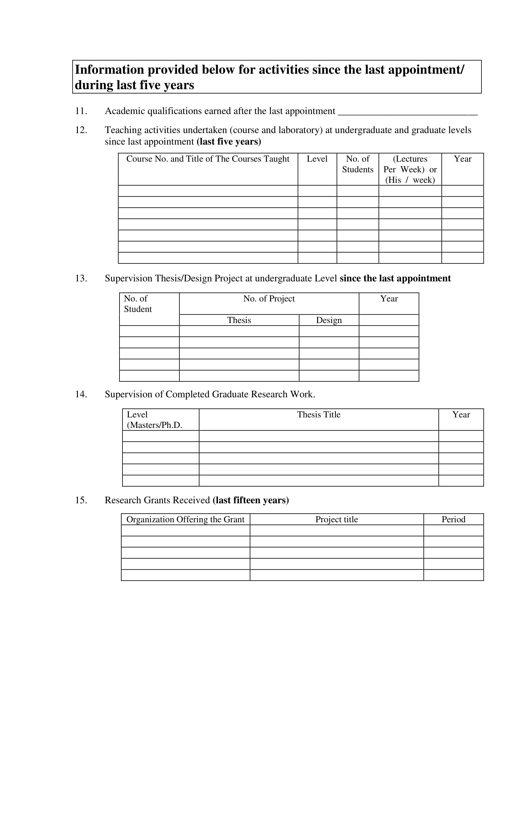 BUET Job Application Form PDF 3 — Postimages