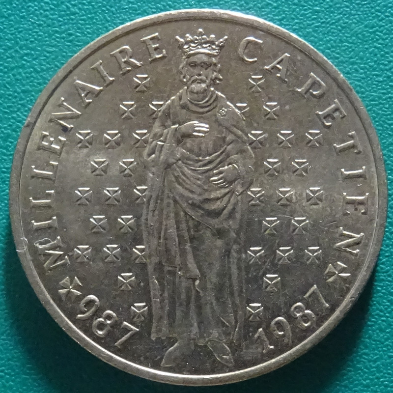 10 Francos. Francia (1987) Milenario de los capeto