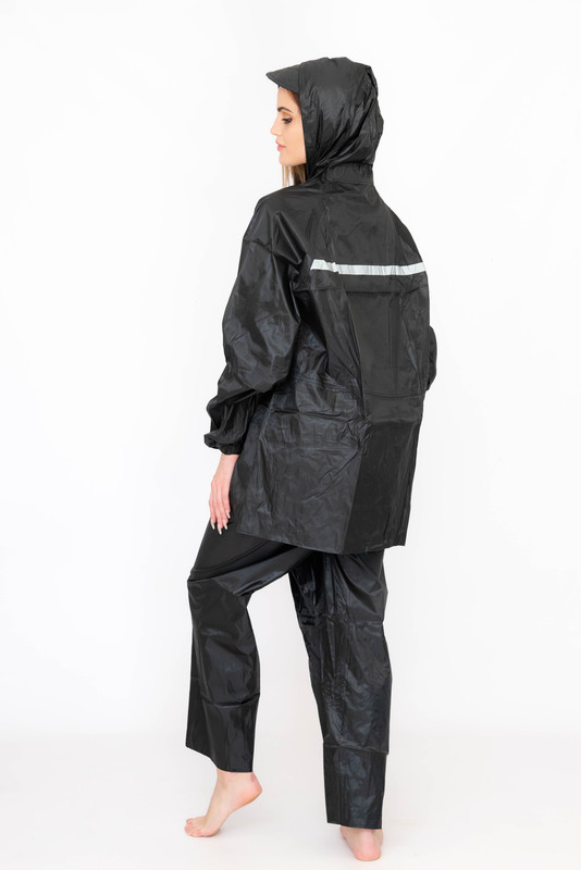 Senzas Two Piece Heavy duty Raincoat Set with Hood Drawstring For Men ...