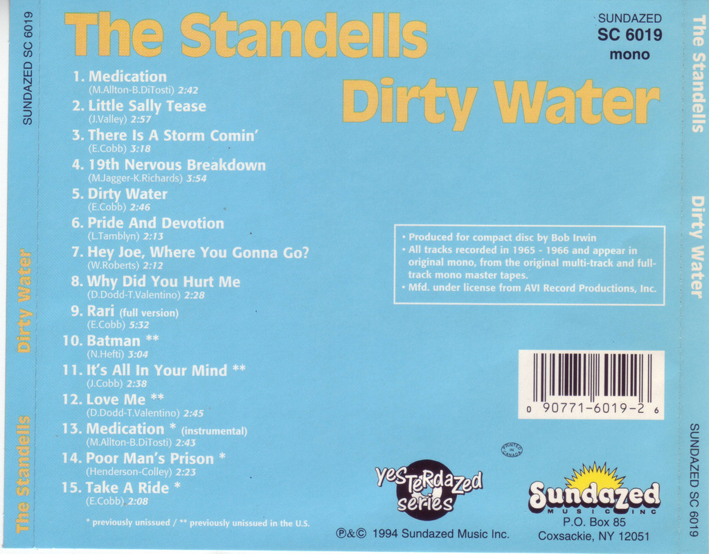 Download The Standells-Dirty Water (1960s LA garage rock band) EAC FLAC ...