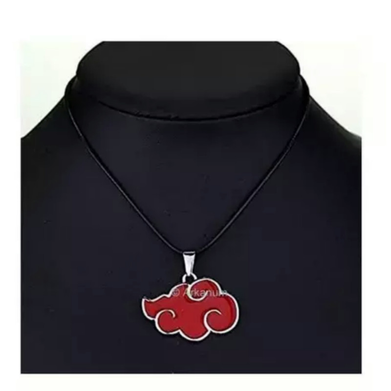 Arkanum Naruto Akatsuki Member Cosplay Red Cloud Shape Pendant Necklace ...