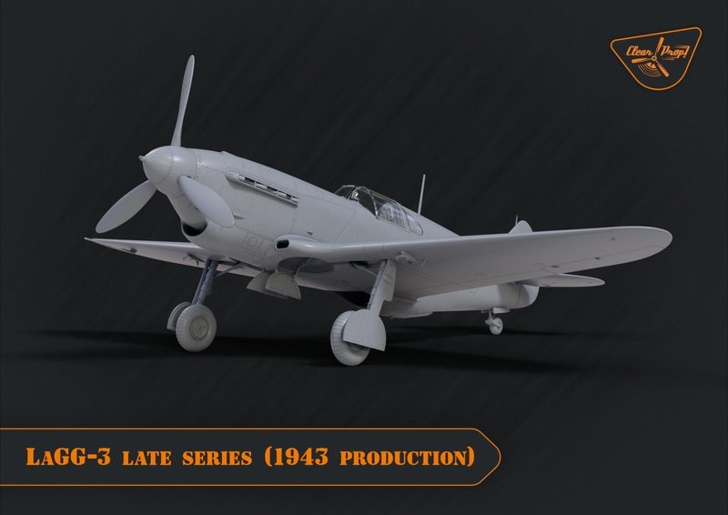 1/48 - Lavochkin-Gorbunov-Gudkov LaGG-3 (late series) by Clear Prop ...
