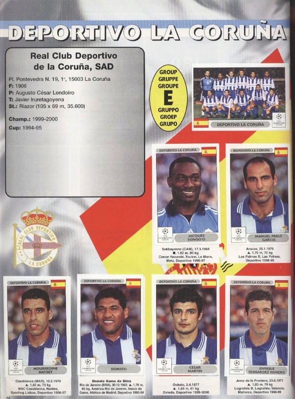 Album UEFA Champions League 2000 2001 Panini 26 — Postimages
