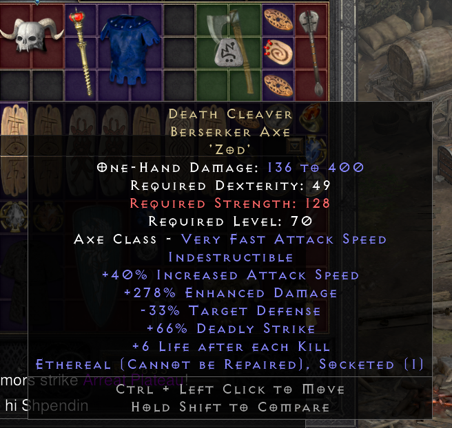 Edc Ethereal Death Cleaver Ba 278ed Zodded - Topic - d2jsp