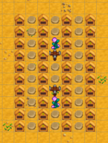 Need help coming up with a good beehive layout for a small 10x7 space ...
