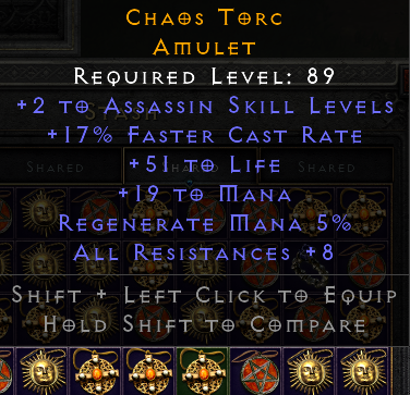 => Assassin Amulet: 2/17/51/8