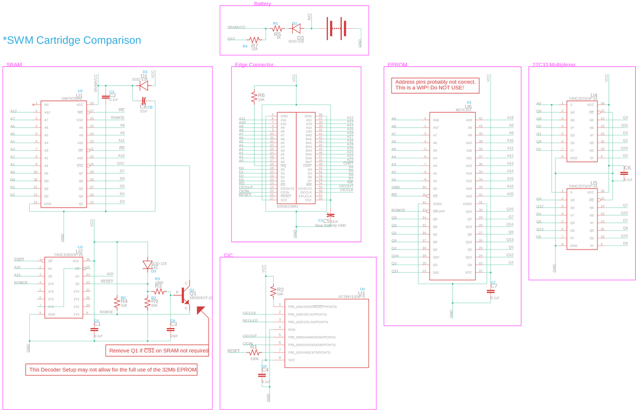(SNES)Help With Circuit for LoRom M27C322 - nesdev.org