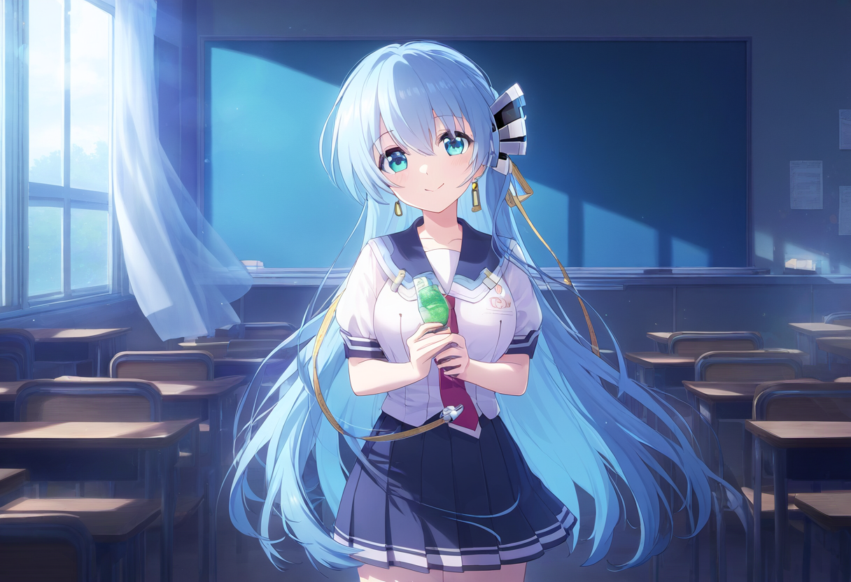 1girl, {{school uniform}}, {{straight hair}}, Hoshino Yumemi (planetarian), clas s 86046130 ...