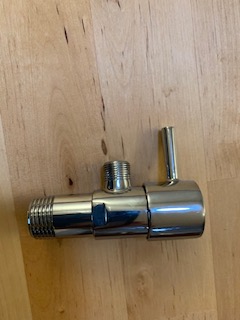 How to attach these angle valves to water supply lines