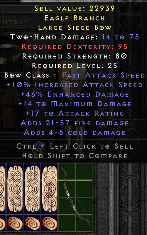 Insane Lld Lv25 Bow. Worth? - Topic - d2jsp