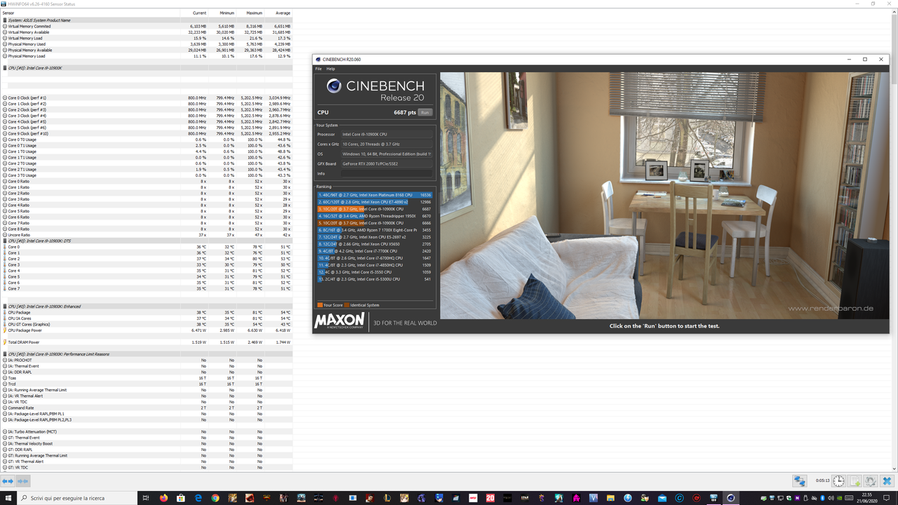 cinebench r20 3a run oc 5 2 ghz 1 32v — Postimages