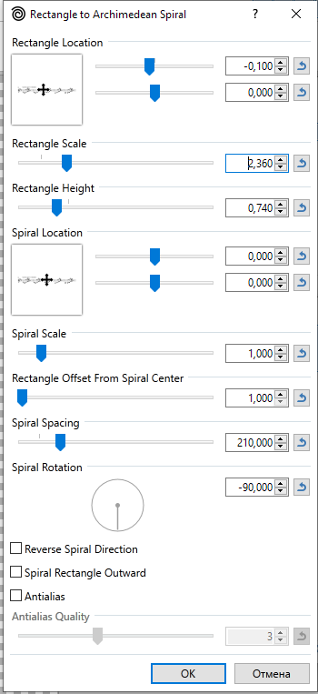 Rectangle to Archimedean Spiral (Beta) - Plugin Developer's Central ...