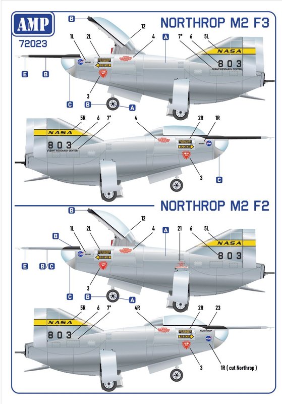 1/72 - Northrop M2-F2/F3 by AMP - released - The Rumourmonger ...