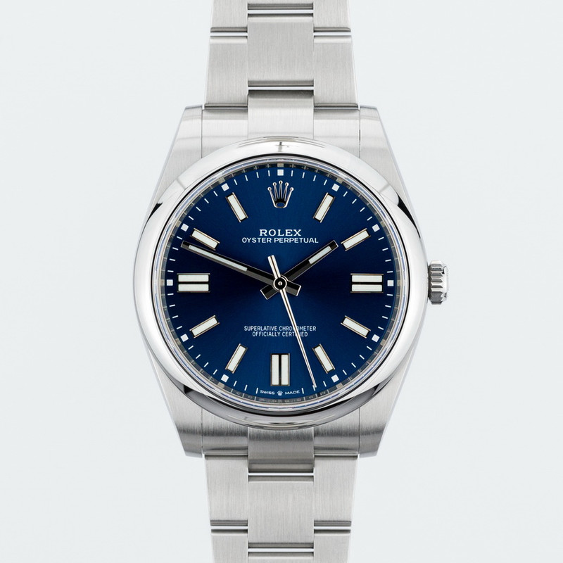 Rolex Oyster Perpetual Bright Blue Dial 124300 1 — Postimages