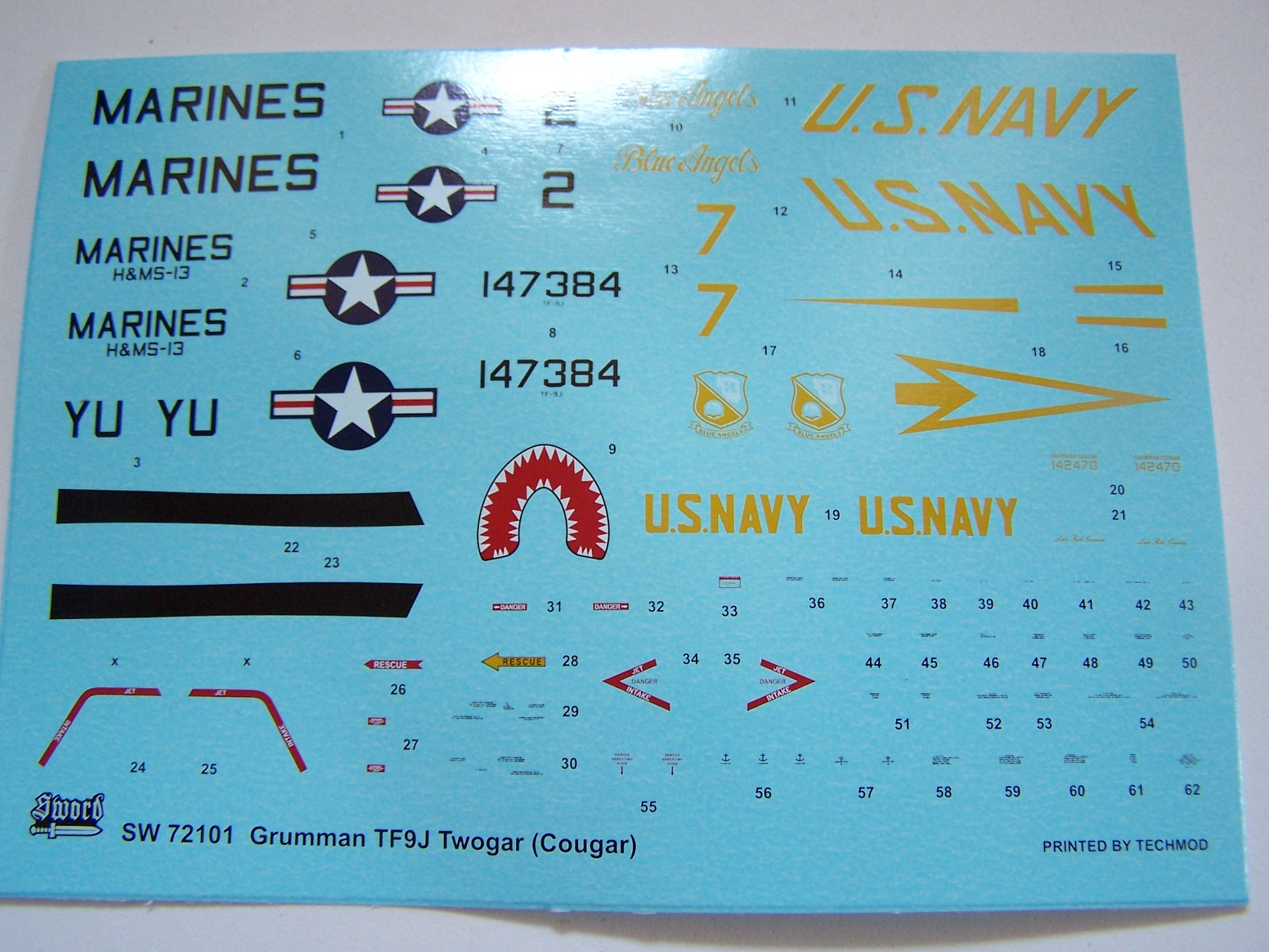 Sword TF 9 J Cougar Decals — Postimages