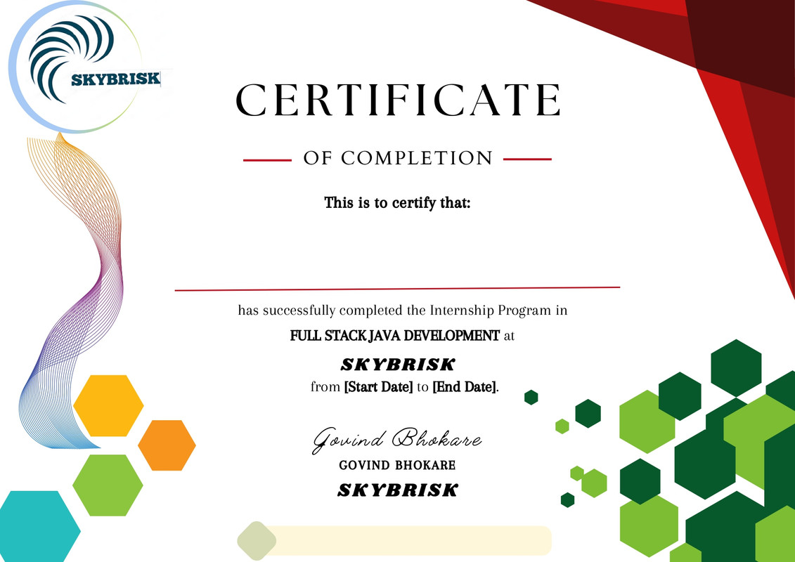 The Skybrisk - Internship Program