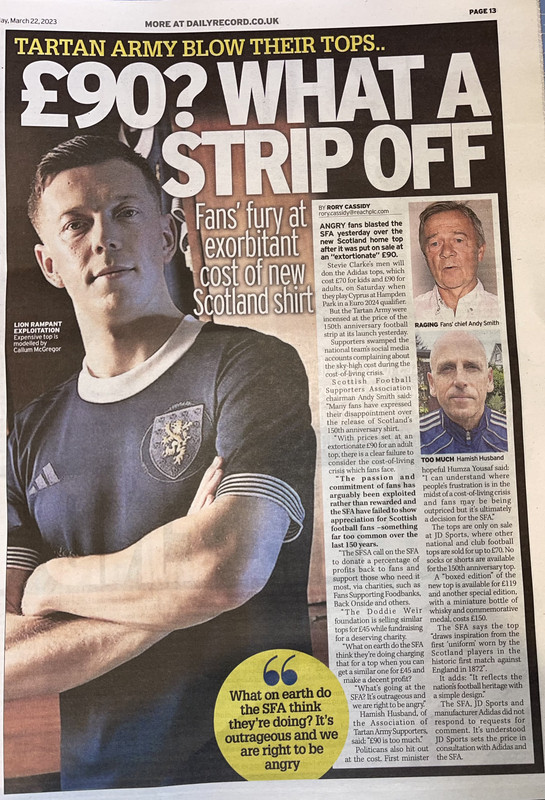 Record 90 quid scotland strip IMG 6450 — Postimages