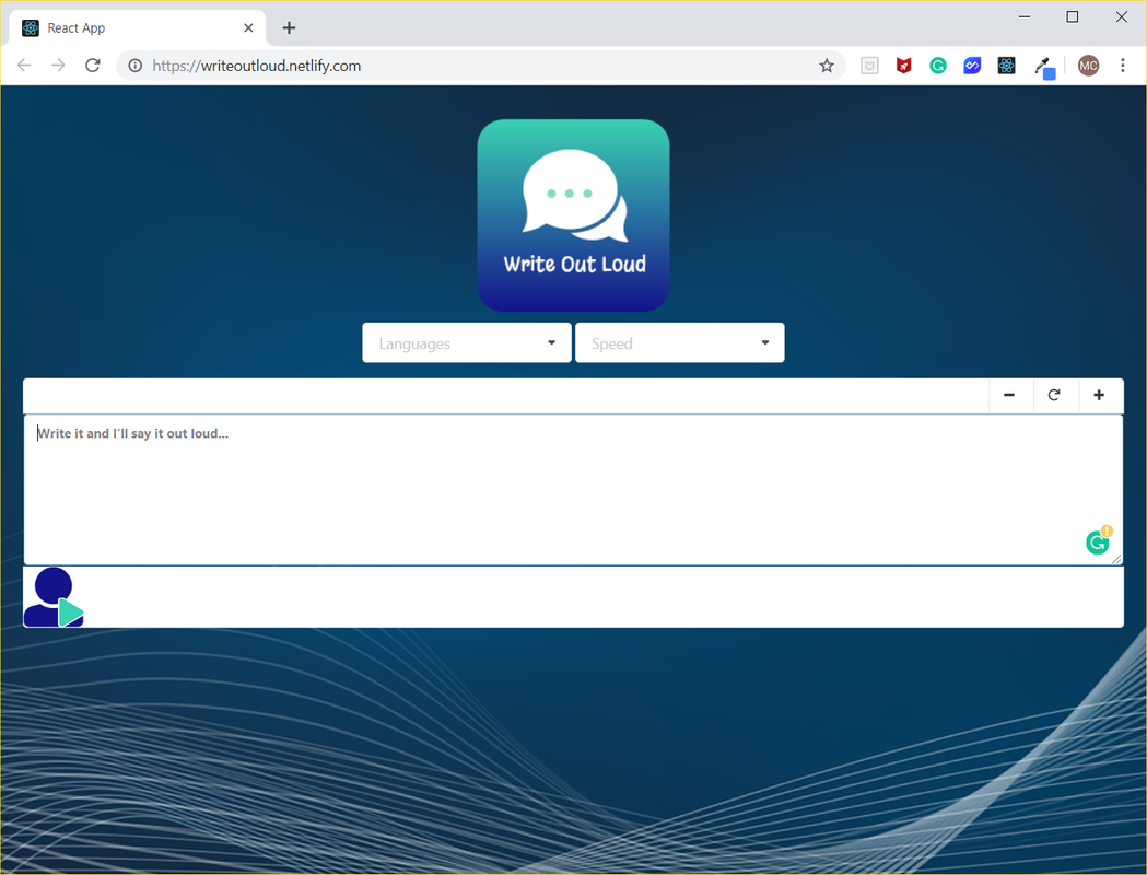 GitHub - santiagocodes/write-out-loud: Text to Speech