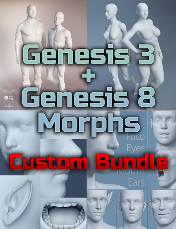 Genesis 3 And Genesis 8 Morphs – Custom Bundle (Repost) 2025 - Free Daz ...