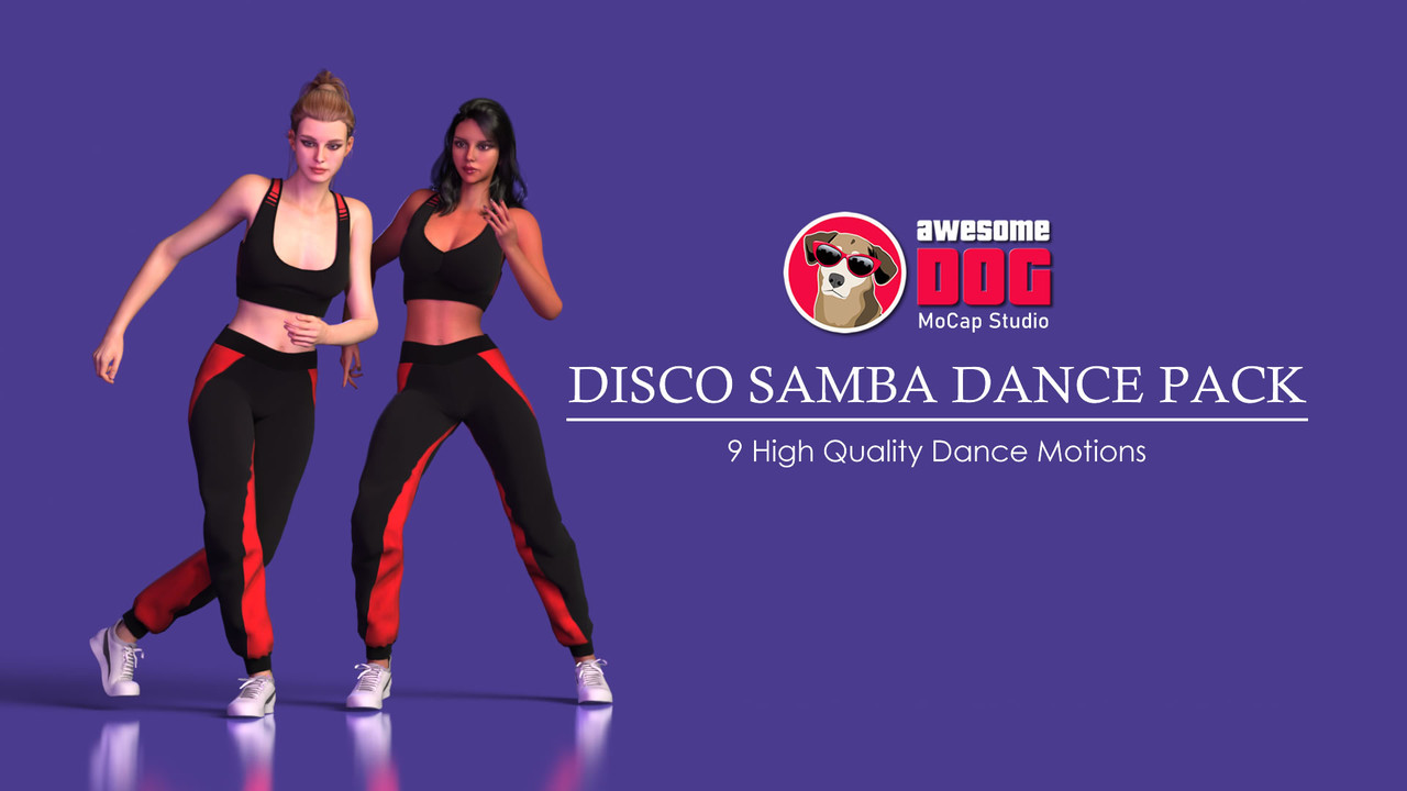[ Reallusion Motion ] Disco Samba Dance Pack 2025 - Free Daz 3D Models