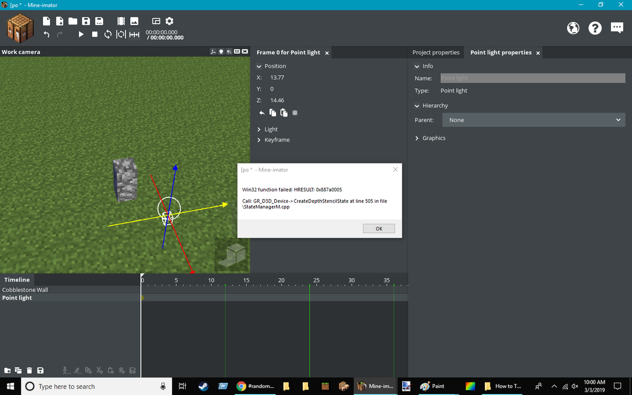 Can't use point lights... - Issues and bugs - Mine-imator forums