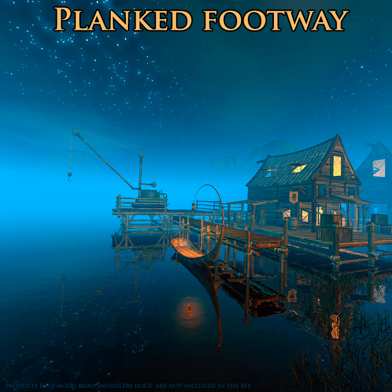 Planked Footway 2025 - Free Daz 3D Models
