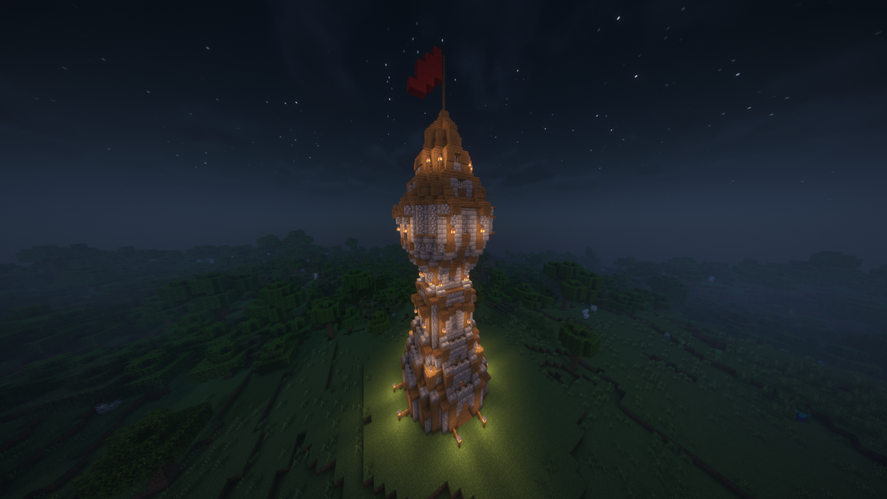 Medieval tower | Plains Minecraft Map
