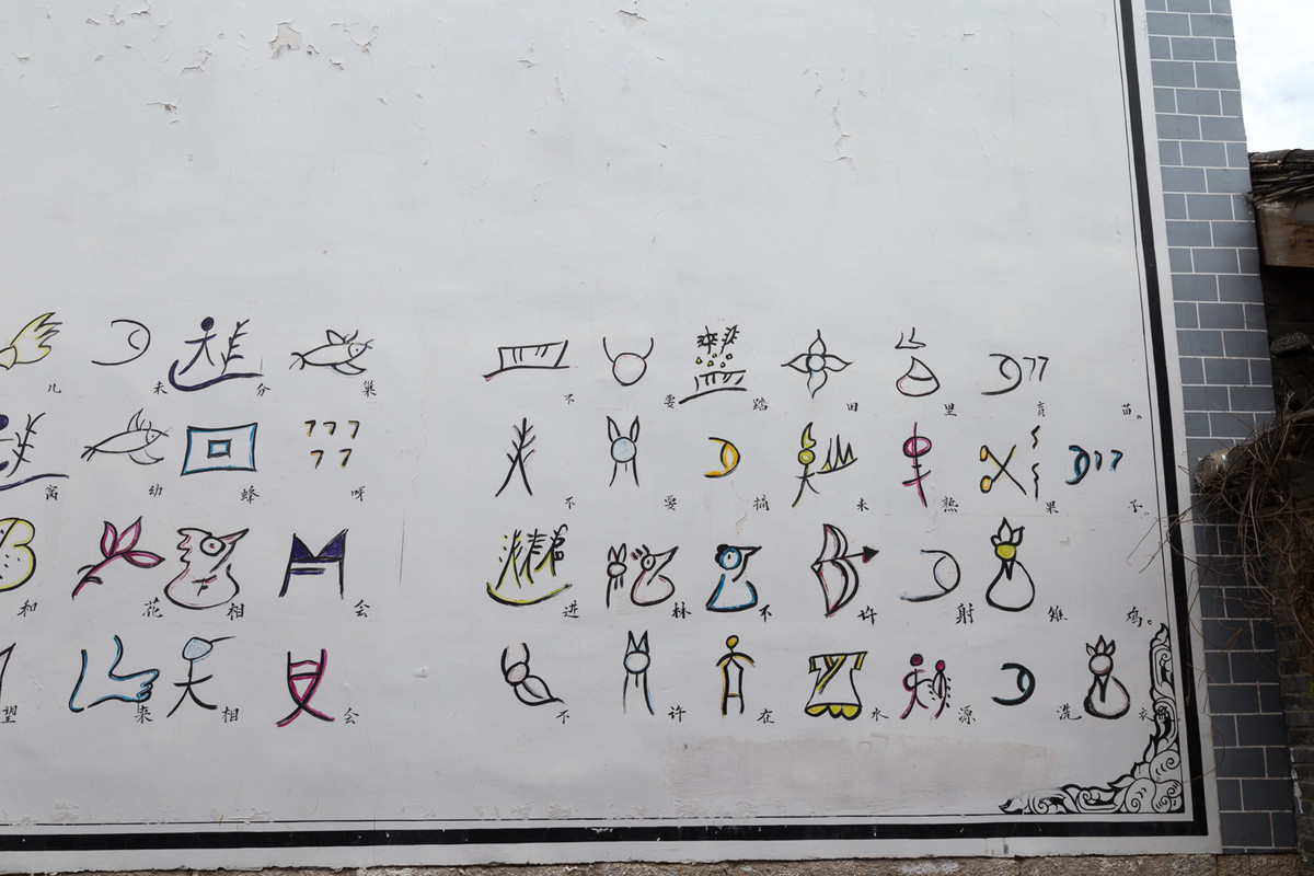 IMG 2017 Lijiang Old Town Naxi Alphabet — Postimages
