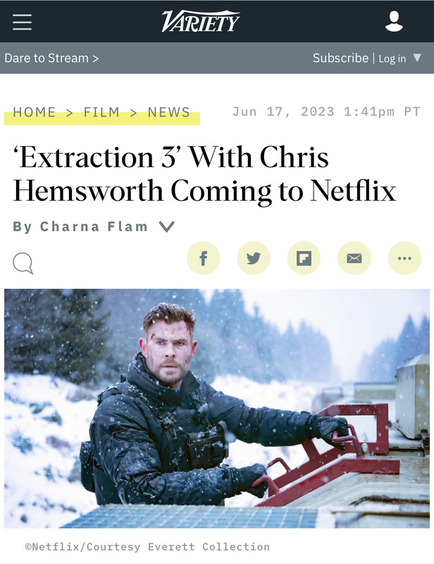 Extraction 3 • Netflix - Blu-ray Forum