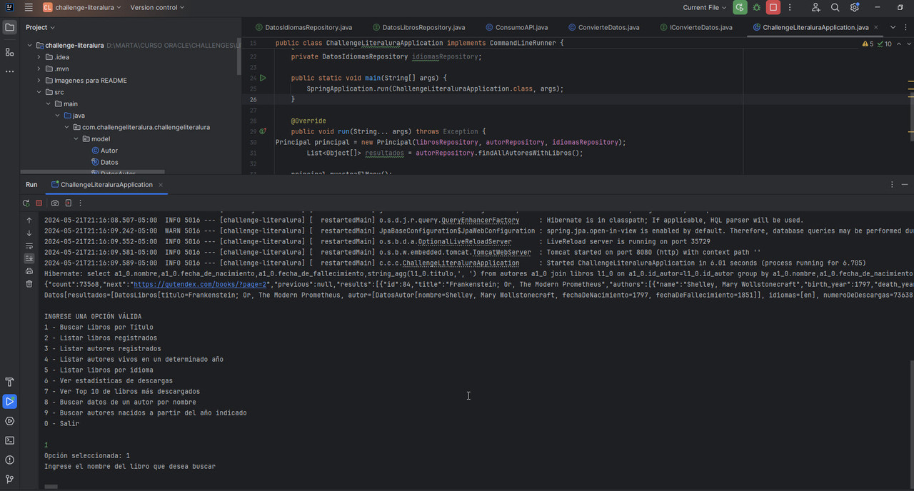 Challenger - Literalura | challenge-literalura-java