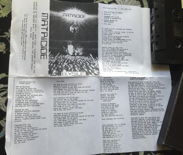 Matricide (US-FL) - Elysium [Demo] (1988) • Heavy Metal Rarities Forum