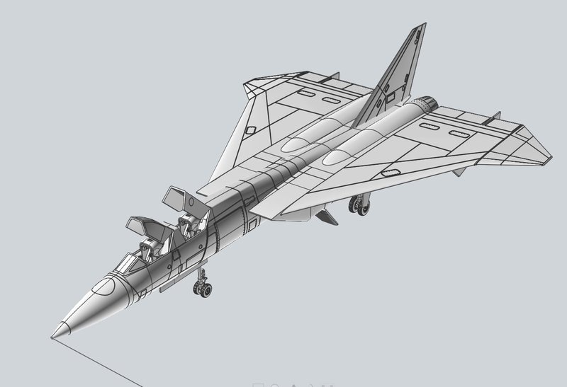 1/48 & 1/32 - North American XF-108 Rapier 3D printed kits by Flying S ...
