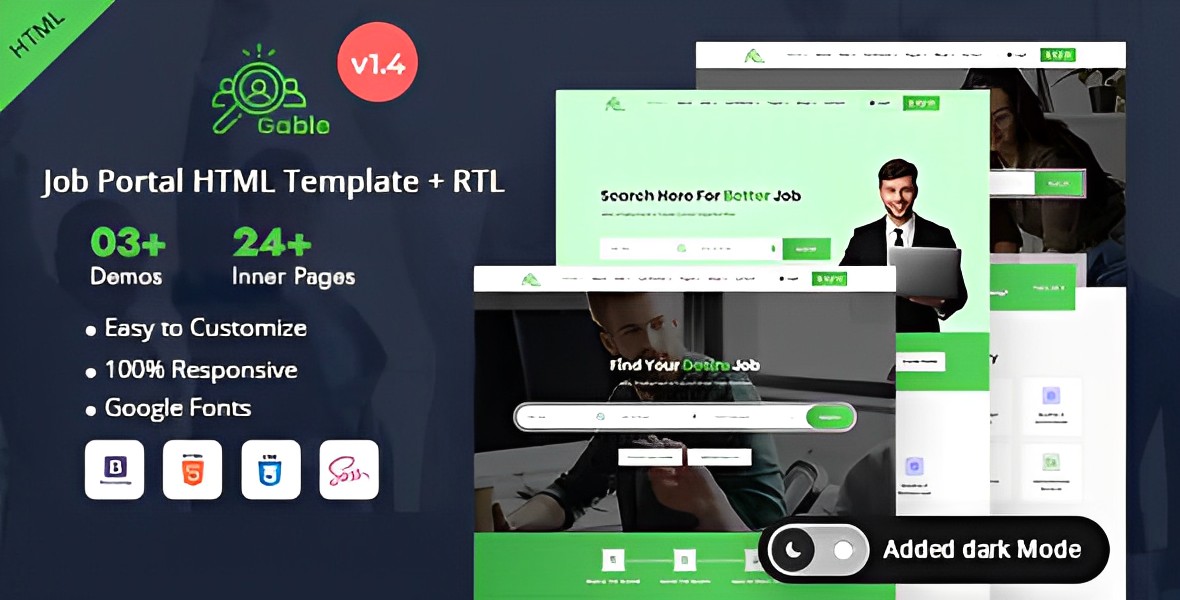 Gable - Job Portal HTML Template – Bliter GPL