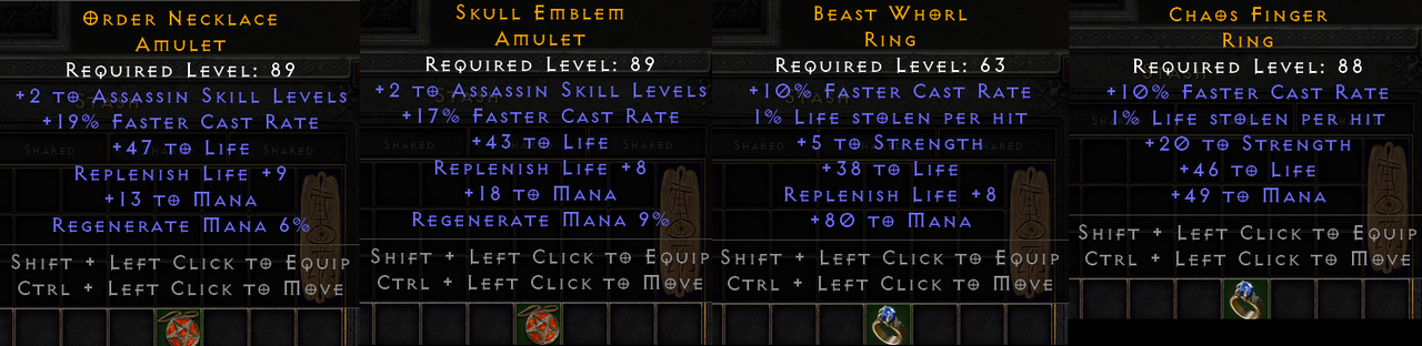 Sin Amulets And Rings - Topic - d2jsp