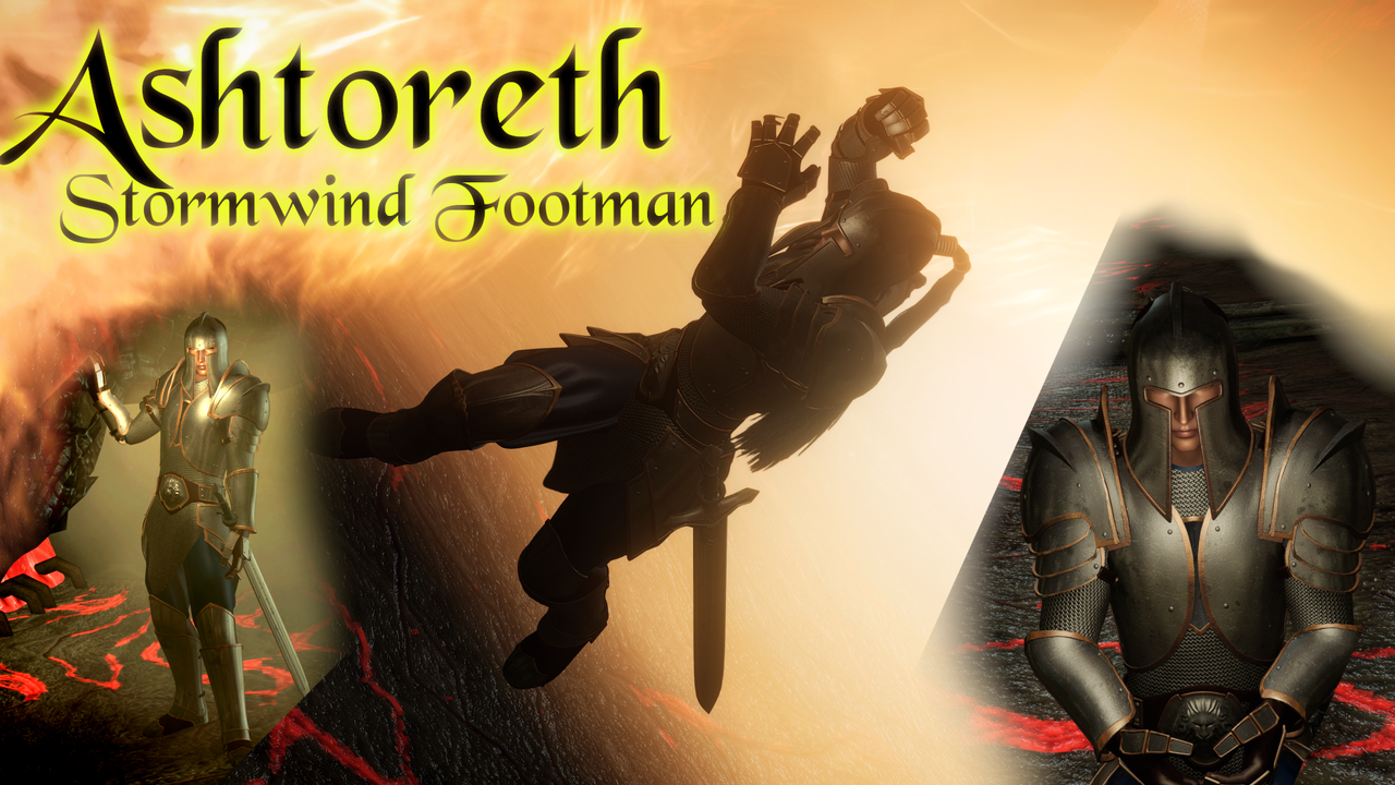 Ashtoreth Stormwind Footman Armor Shield Sword at Skyrim Special ...