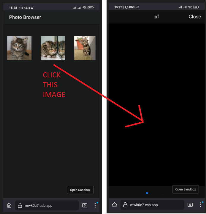 PhotoBrowser open() doesn't work with index >= 1 · Issue #4044 · framework7io/framework7 · GitHub
