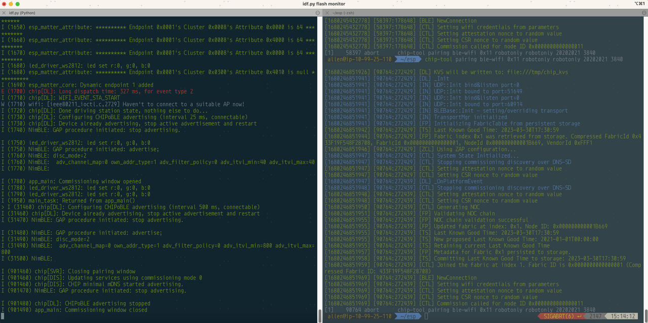 Mac Os 13 Chip Tool Pairing Failed Con 388 · Issue 297 · Espressifesp Matter · Github 1132