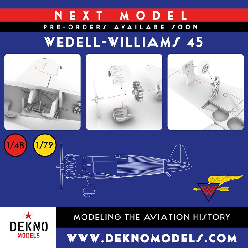 1/48 & 1/72 - Wedell-Williams Model 45 resin kit with 3D printed parts ...