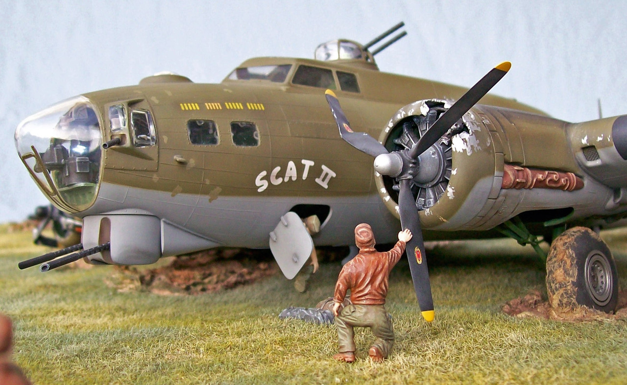 Finished Photos of 1/48 Scale B-17G Diorama "The Final Landing" - Ready ...