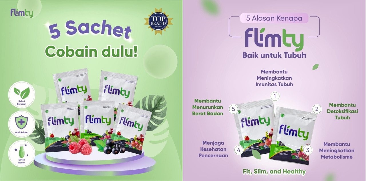 Promo Flimty Fiber | Detox | Antidioksidan 1 Box (isi 16 Sachet) Diskon ...