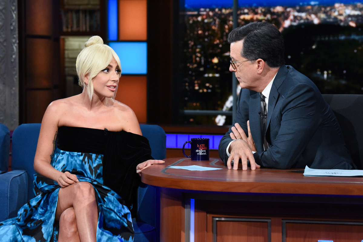 Lady Gaga Crossed Legs The Late Show With Stephen Colbert Legs Cool