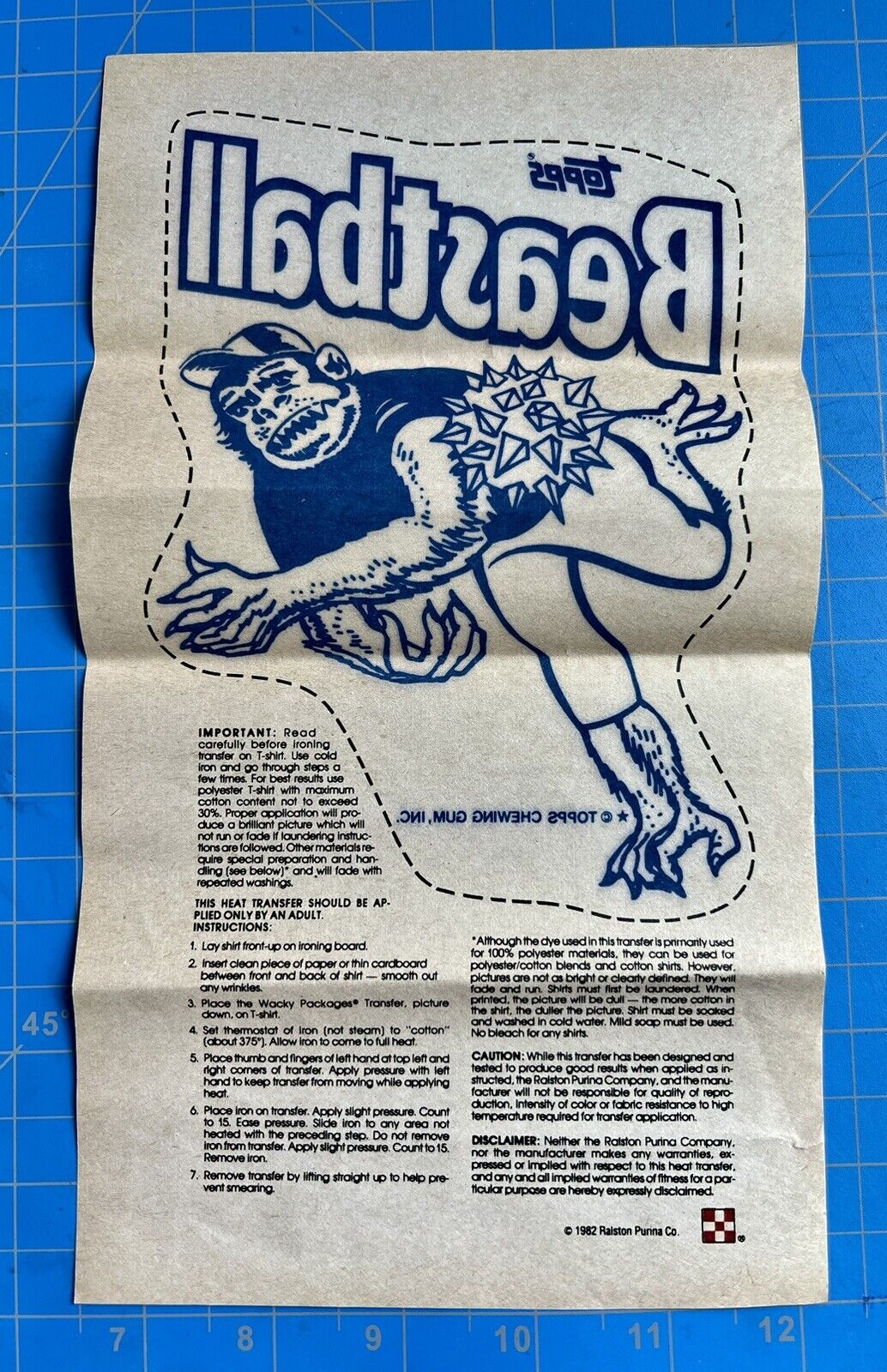 wacky newspaper iron on 1982 Standalone Front — Postimages